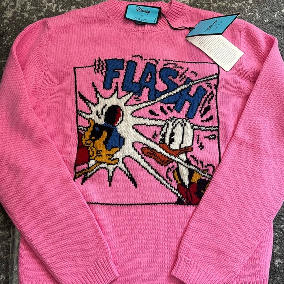 Gucci | Sweaters | Gucci X Disney Donaldflash Sweater Pullover | Poshmark